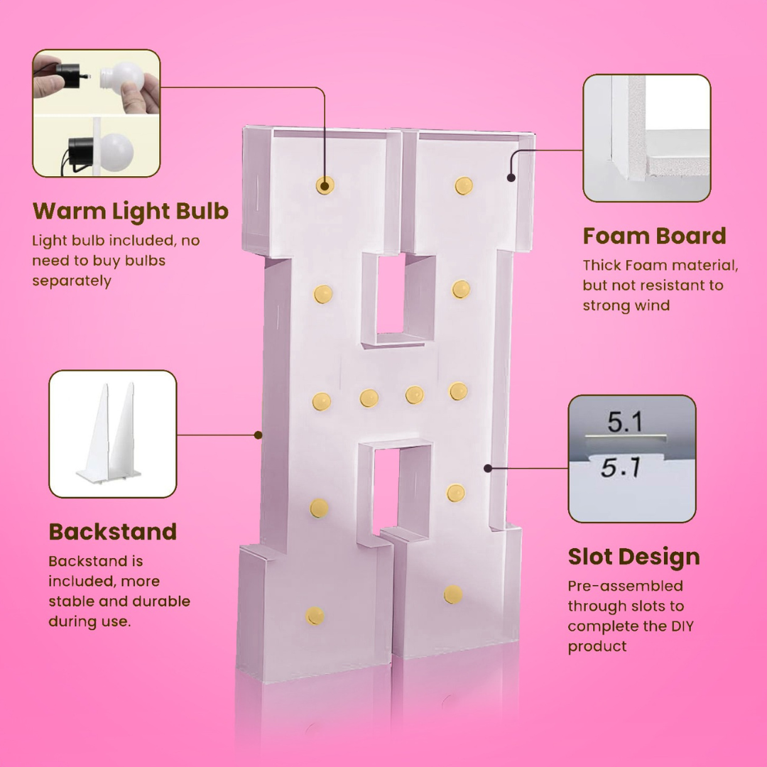 DIY Marquee Kit (4FT) – imprsvparty